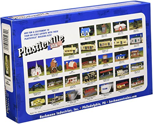 Bachmann Trains - PLASTICVILLE U.S.A. BUILDINGS β CLASSIC KITS - CONTEMPORARY HOUSE - HO Scale