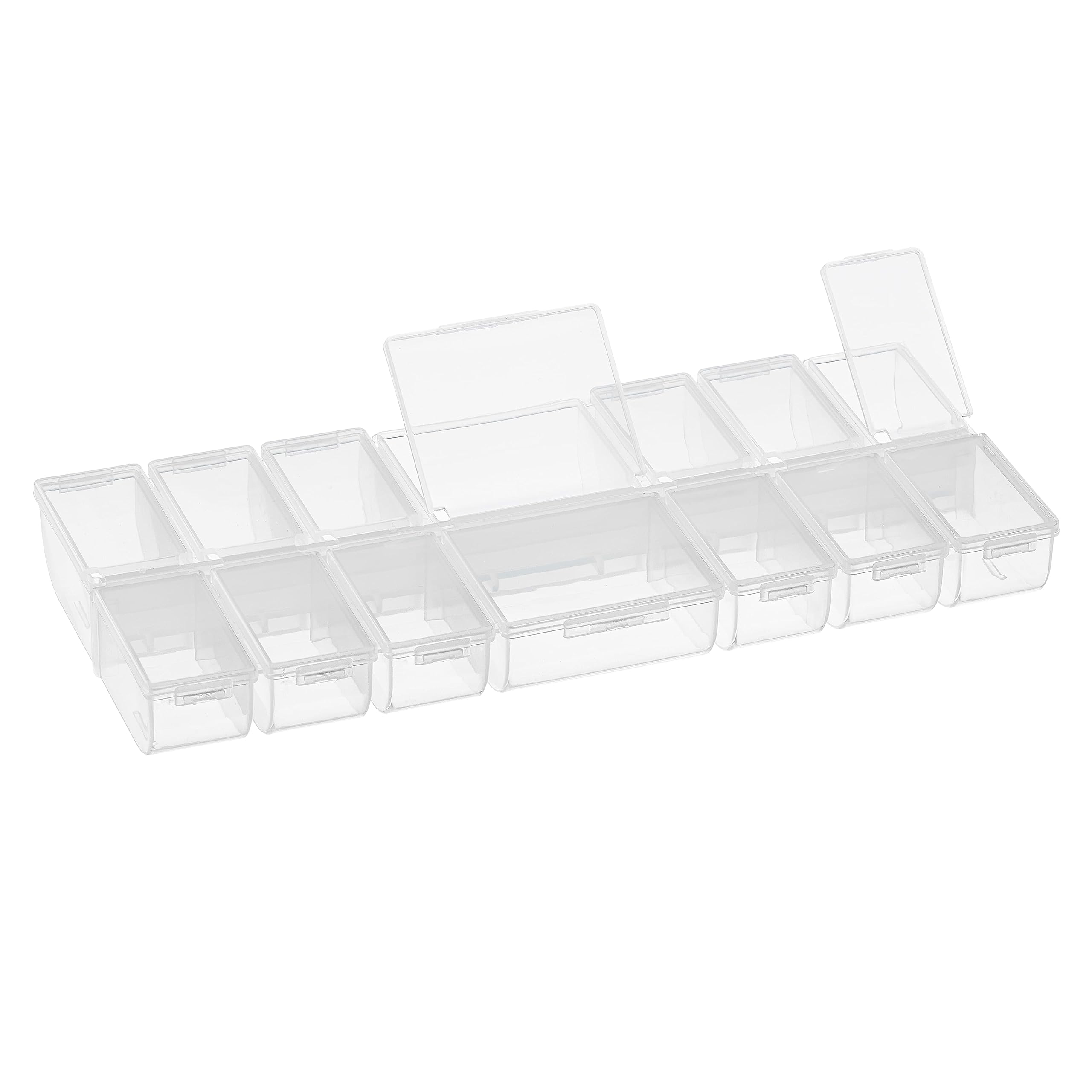 Clear 14-Compartment Flip Top Bead Organizer by Bead Landingā¢