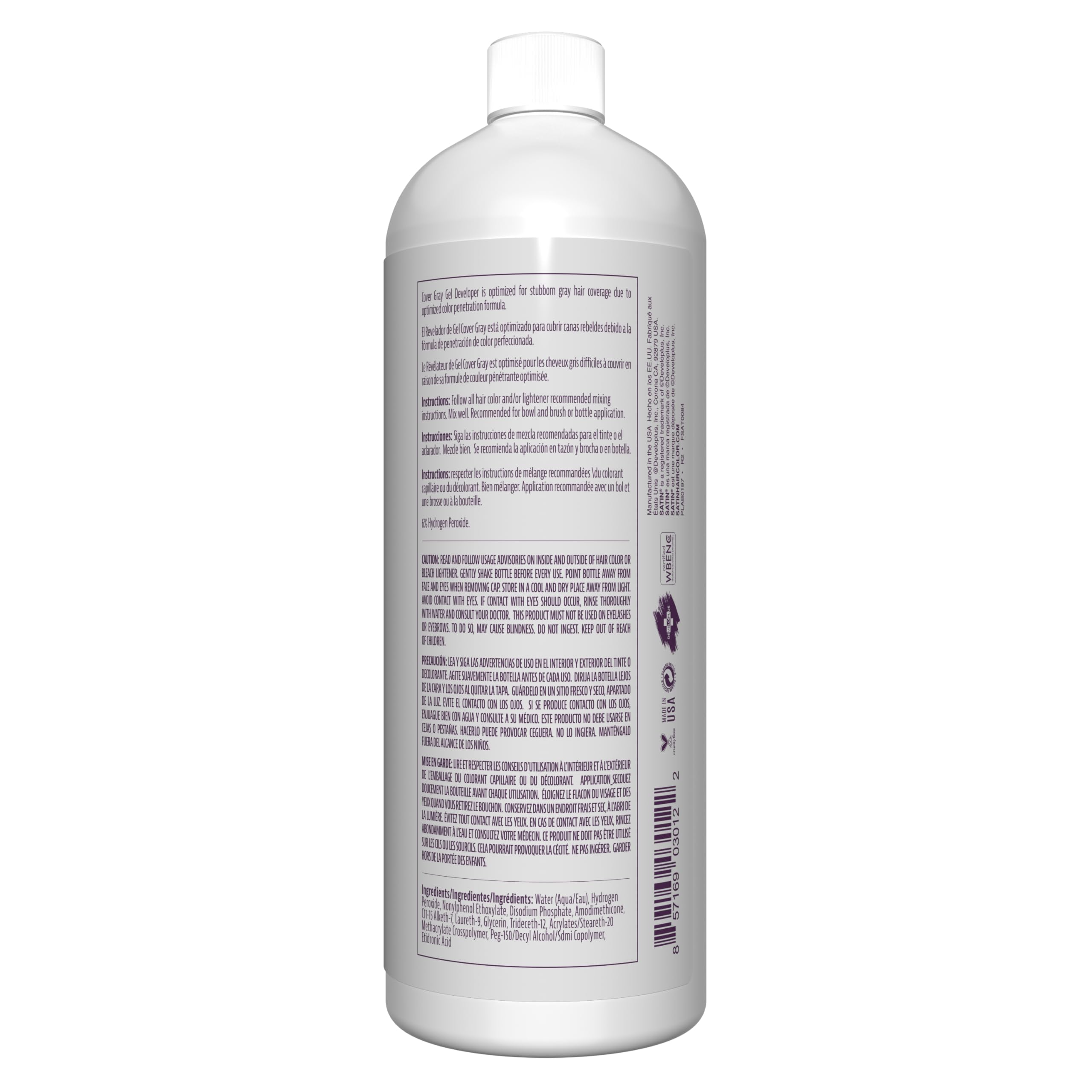 Satin | Ultra Vivid Fashion Colors | Oxide Developers | 32oz.