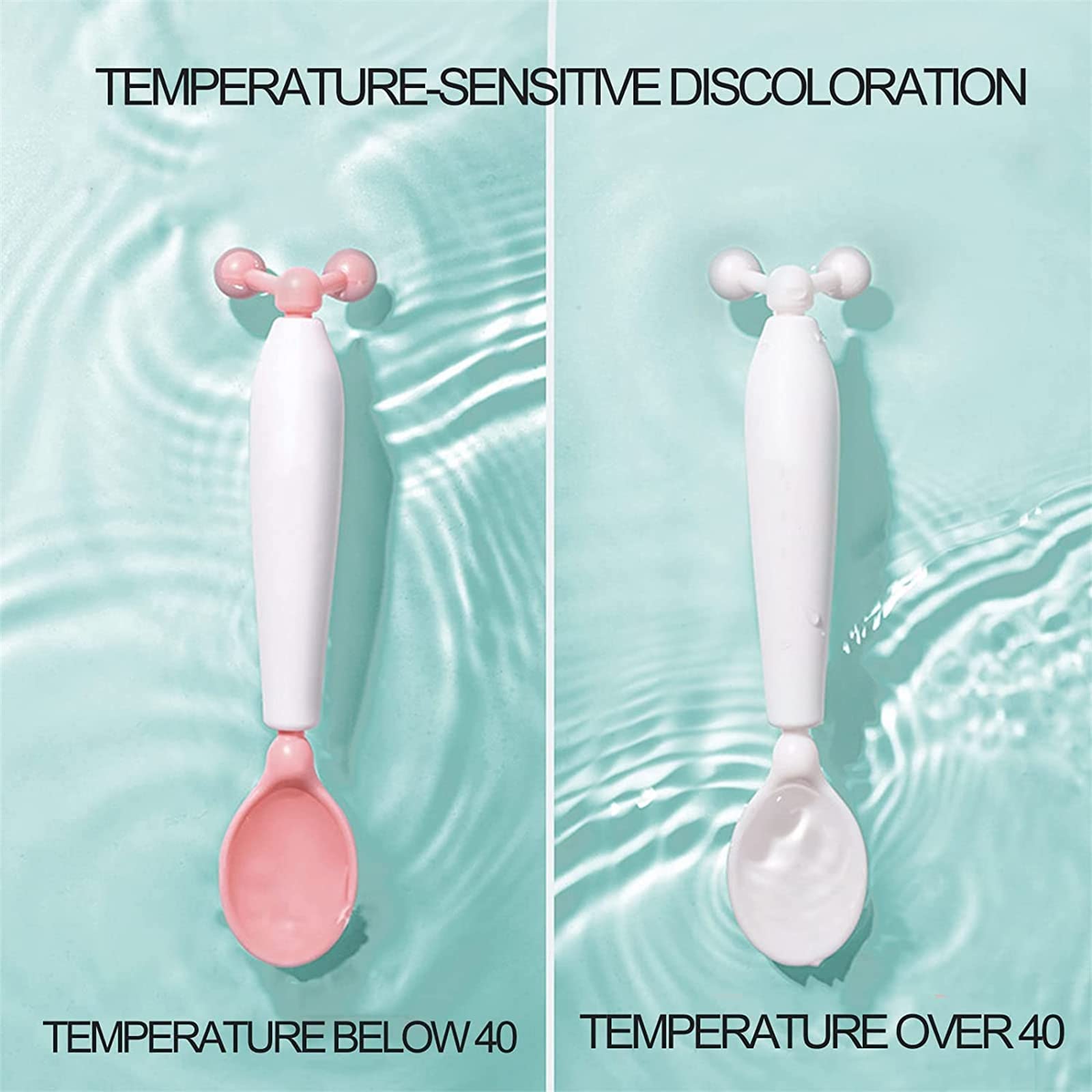 BIERDAN 2022 New Childrens Spoon Gravity Rotating Spoon Childrens Spill-Proof Spoon Temperature-Sensitive Color-Changing Spoon 360°Rotating Spoon Toddler Silicone Self Feeding Spoon