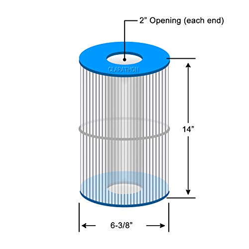 Clarathon Spa Filter for Limelight Hot Tub, 2018+ Pulse, Flash, Flair, Prism, Beam - 78161
