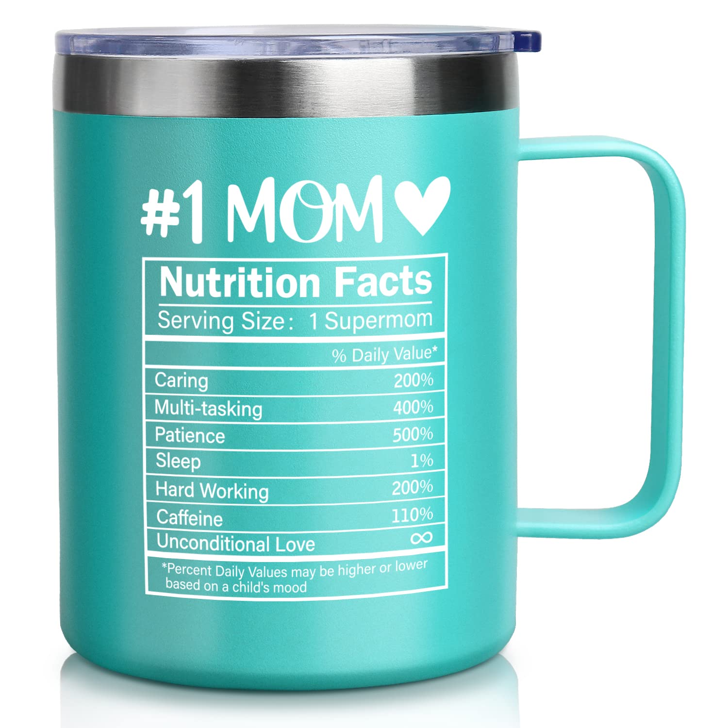 Birthday Gifts for Mom, Mother's Day Gifts from Daughter Son, New Mom Cool Great Best Funny Ideas Presents for Women, Insulated Stainless Reusable Tumbler Cup with Lid for Christmas Valentine's Day