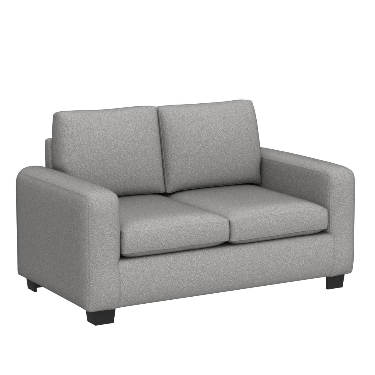 Edenbrook Wasatch Upholstered Loveseat with Track Arms β Mid Century Modern Couch, Loveseat, Dove Gray