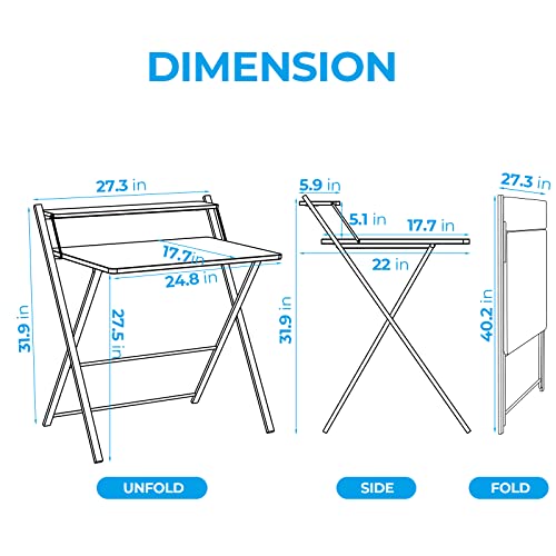 GreenForest Bundles of Folding Desk and L Shaped Desk