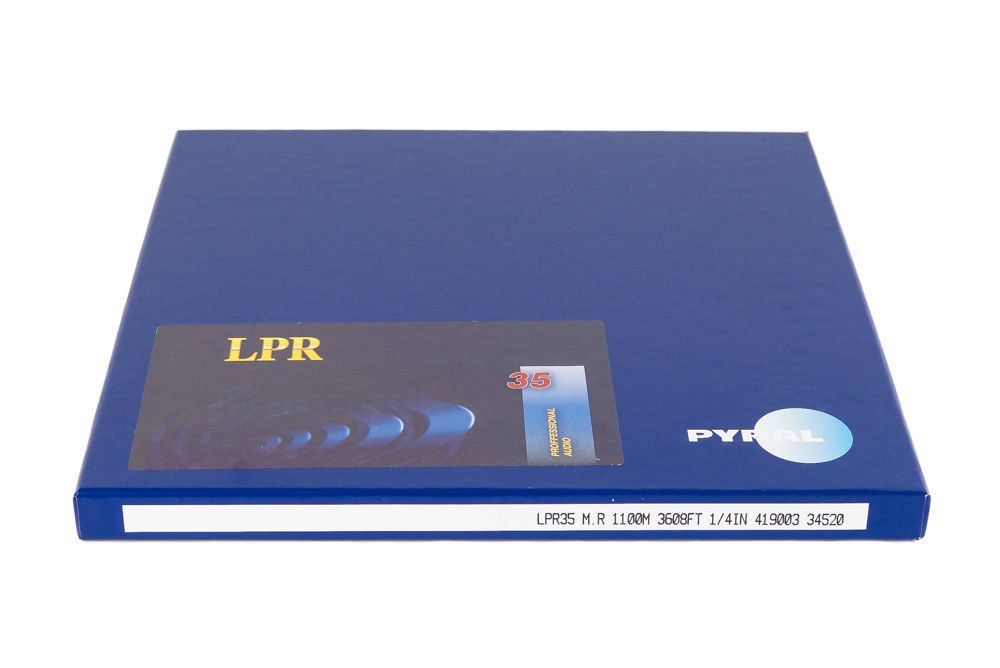 New RTM PYRAL LPR35 1/4" 3608' 1100m 10.5" Metal Reel Nab Hinged Box RMG/EMTEC Studio Mastering Tape R34520
