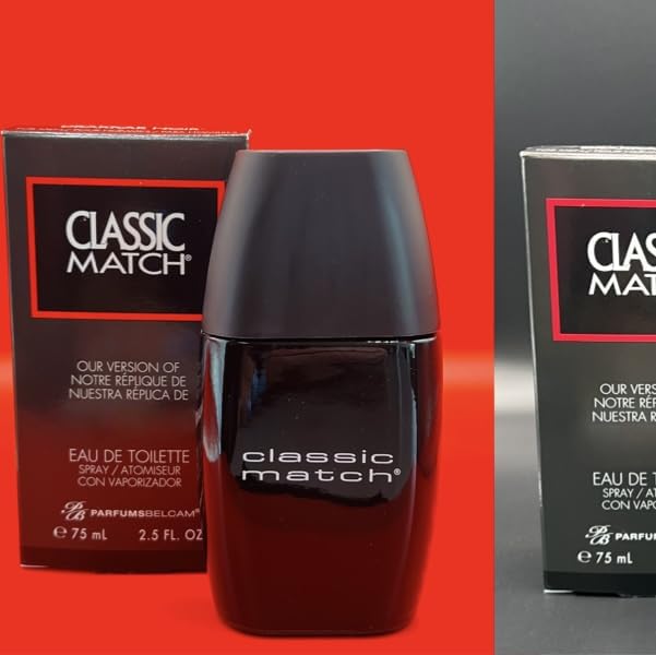 PB ParfumsBelcam Black Classic Match CM Eau De Toilette Spray, our version of a Designer EDT, 75ml.