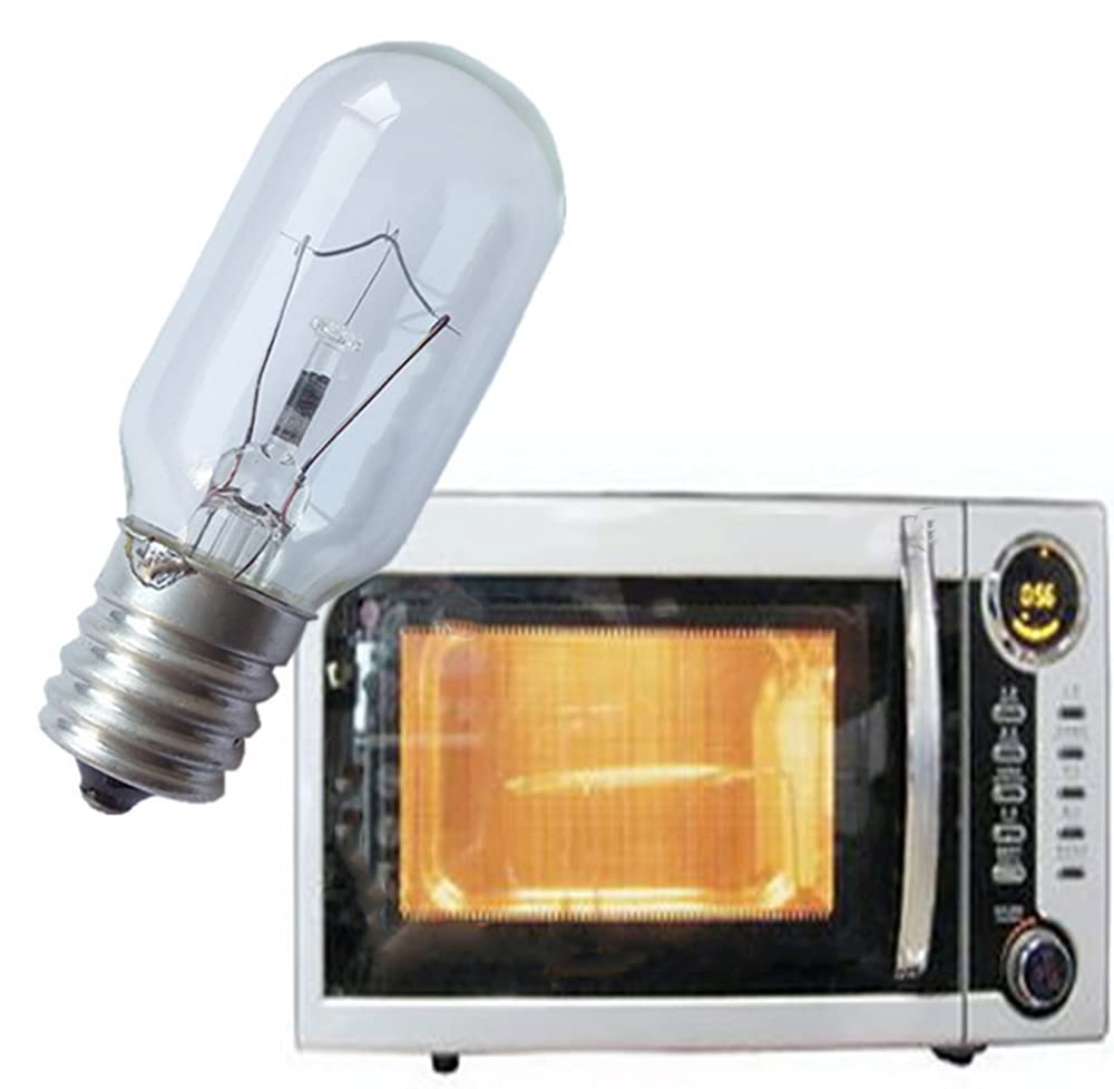 BesYouSel E17 Bulb 40W Refrigerator Light Bulb(120W Equivalent Halogen Bulb) Oven Light Bulb Clear Microwave Light Bulb Night Light Bulb, 3000K Warm White, AC110-120V, Pack of 6