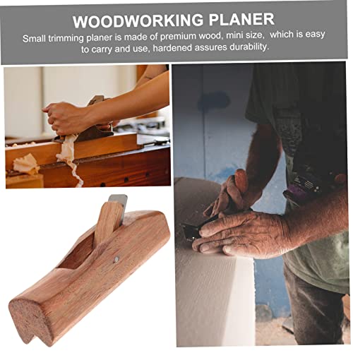 DOITOOL 3pcs Mini Mahogany Angle Planer Hand Tools Mini Portable Shaver Japanese Tools Woodworking Japanese Block Plane Thickness Planers Woodworking Block Hand Plane Planer Router Plane