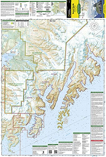 Kenai Fjords National Park Map (National Geographic Trails Illustrated Map, 231)
