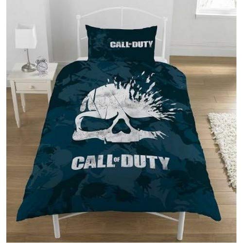 Call of Duty Broken Skull Camo Reversible UK Single / US Twin Duvet Cover with Matching Pillow Case Bedding Set