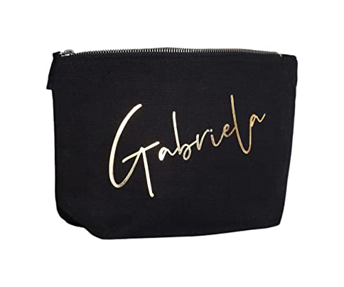 Bridesmaids Makeup Bags Bridesmaids Gift Idea Bridal Party Cosmetic Bags Gifts Maid of Honor Bags Bridesmaid Canvas Personalized Makeup Bags