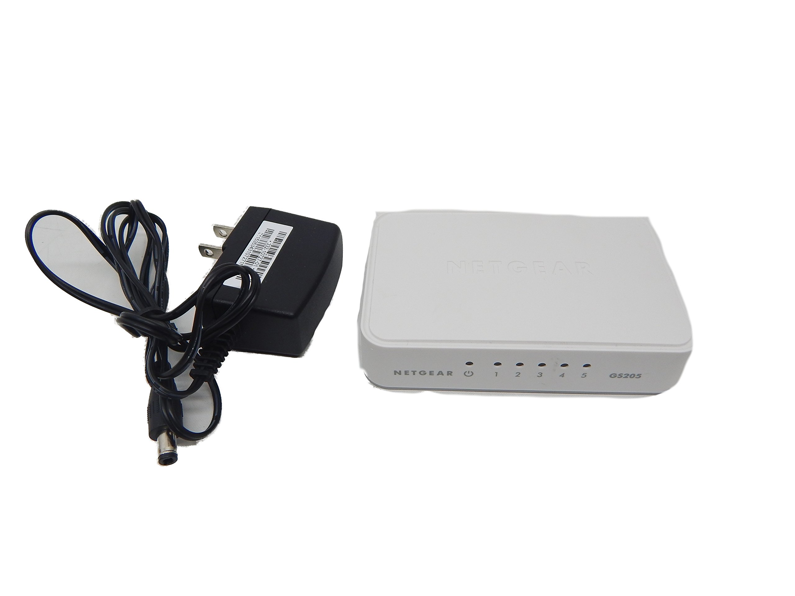 Netgear GS205-100PAS NETGEAR 5-Port Gigabit Ethernet Unmanaged Switch, Desktop, 10/100/1000Mbps (GS205)