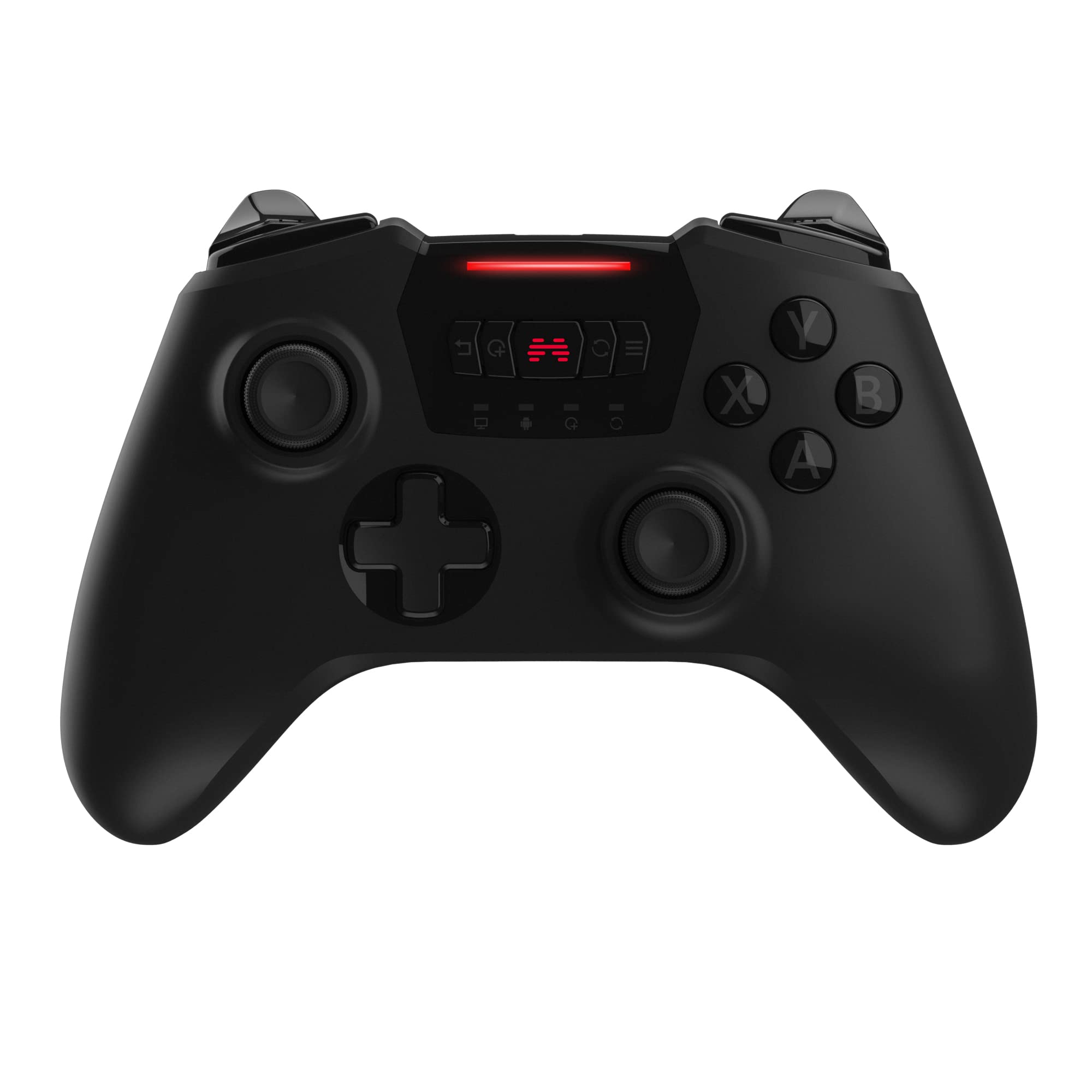 BEITONG Sparta 2 Wireless PC Gaming Controller Gamepad For Windows 7 8 10 Android TV Game,Dual Vibration Motor/3 Gears Frequency Conversion Turbo Function Black