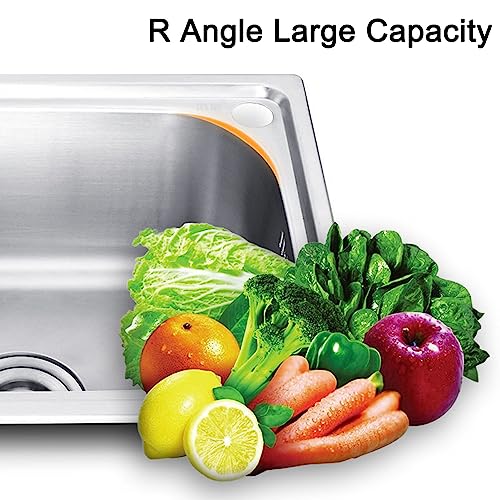 Commercial Sink Hand Washing Basin, Single Bowl Kitchen Sinks, Utility Laundry Portable Handwashing Station, for Outdoor Indoor, Garage, Laundry/Utility Room, Restaurant,38 * 33cm