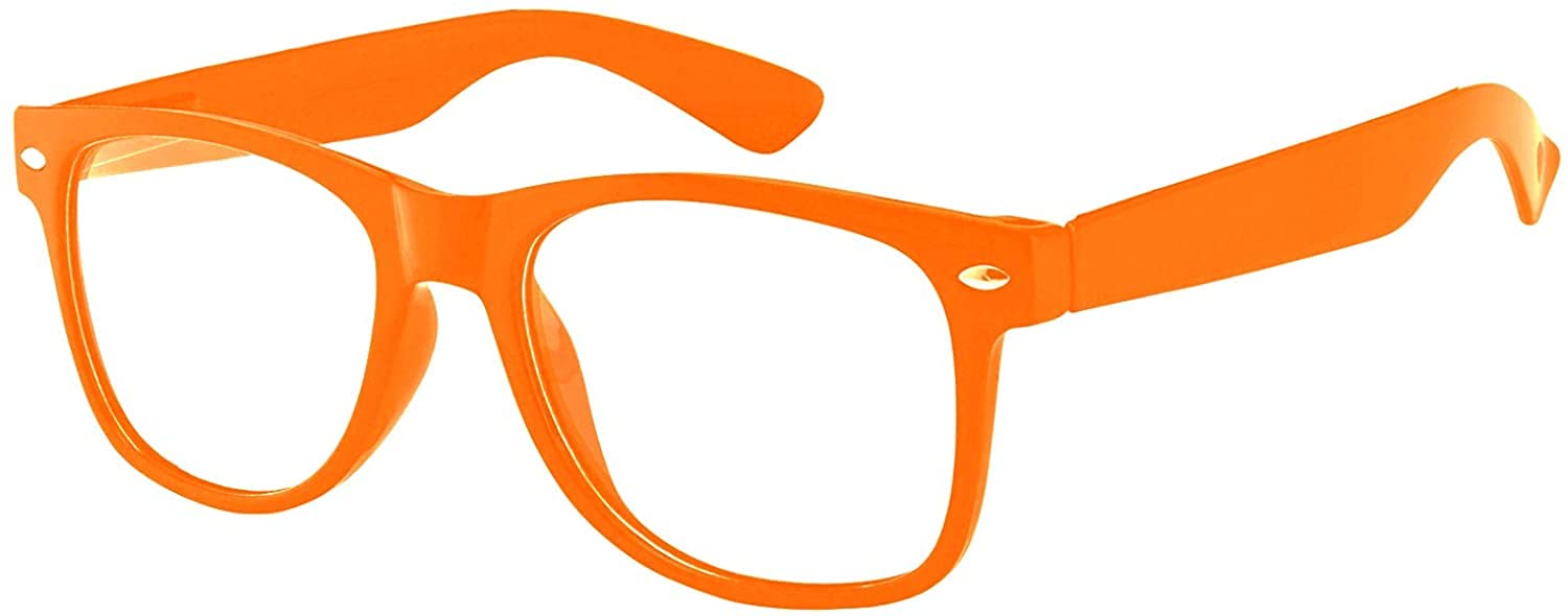 Art+Social 10 Black Nerd Glasses - Clear Lenses