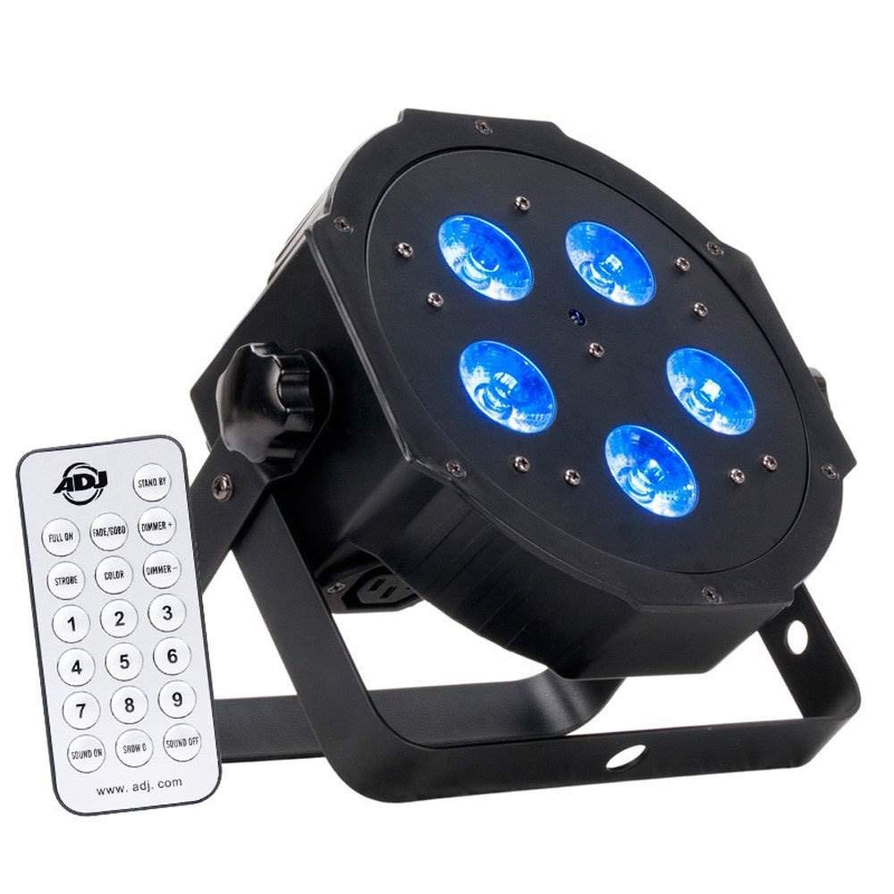 American DJ Mega Hex Par Low Profile LED RGBAW + Can Wash Effect Light (2 Pack)