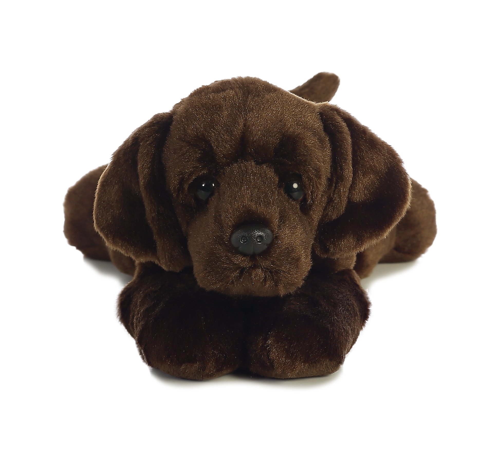 Aurora® Adorable Flopsie™ Max™ Chocolate Lab Stuffed Animal - Playful Ease - Timeless Companions - Brown 12 Inches