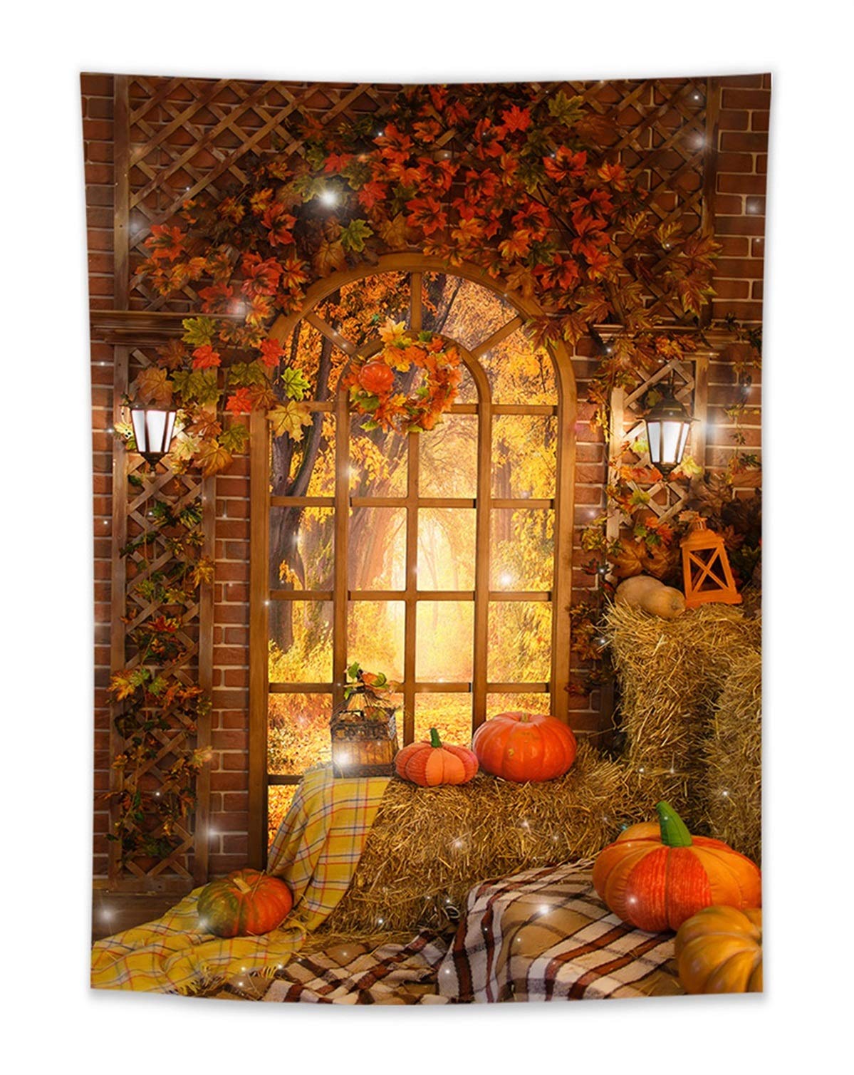 LB Moon Phase Tapestry Moth Tapestries Black Witchy Aesthetic Moonlit Garden Flower Trippy Butterfly Floral Tapestry Wall Hanging for Bedroom Living Room College Dorm Home Decor Vertical,50x60 inch