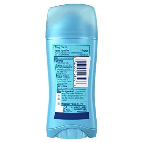 Secret Antiperspirant and Deodorant Women, Original Unscented Invisible Solid, pH Balanced, 2.6 Oz (Pack of 6)
