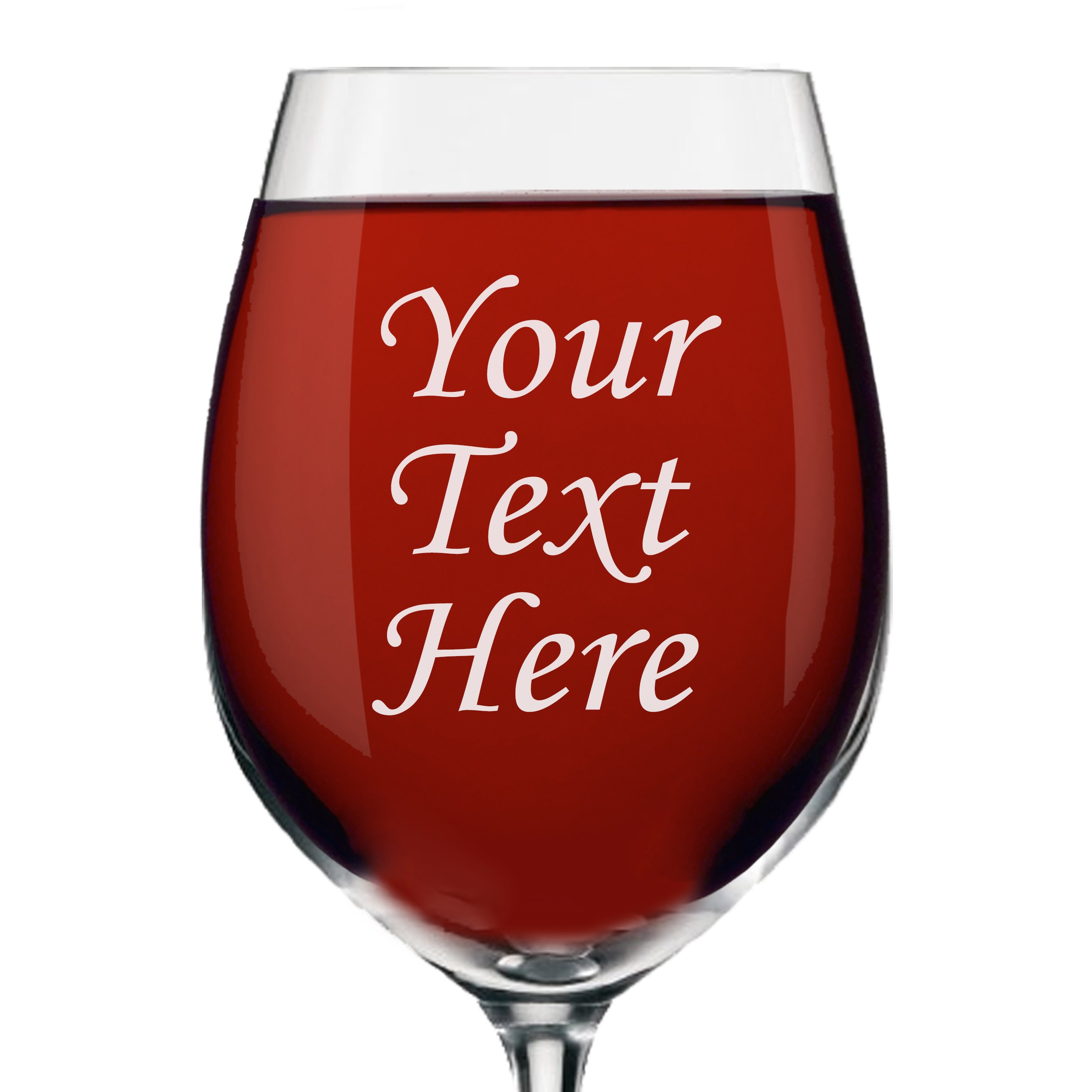 My Personal Memories, Personalized Wine Glass With Stem - Engraved with Your Custom Text