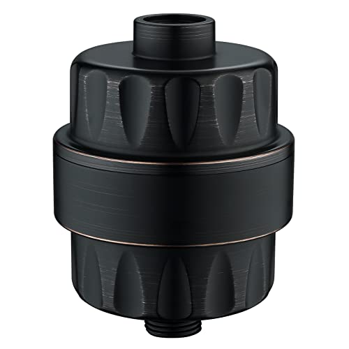 BRIGHT SHOWERS Shower Head Filter for Hard Water Universal Multi-Stage Shower Water Filter and Softener Removes Chlorine, Fluoride, Sediment and Heavy Metals, Oil-Rubbed Bronze Finishing