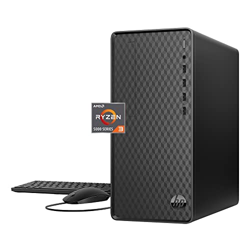HP Desktop PC, AMD Ryzen 3 5300G, 8 GB SDRAM, 512 GB SSD, AMD Radeon Graphics, Windows 11 Home, M01-F3020 (2022)
