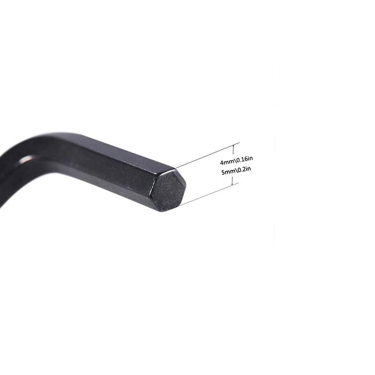LGEGE Guitar Ball End Allen Wrench Set Repair Tool Guitar Neck Bridge Screw Truss Rod Adjustment 4mm and 5mm (Black)