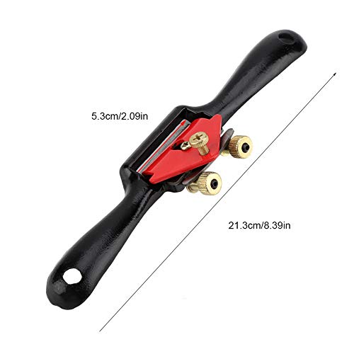 Fdit 9"/215mm Adjustable Hand Planer Spoke Shave Manual Woodworking Tool Hand Tool
