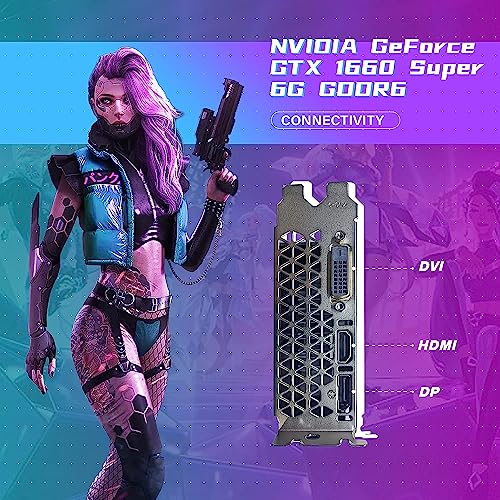 HP Gaming PC Desktop Computer - Intel Quad I7-6700 up to 4.0GHz, GeForce GTX 1660S 6G, 32GB DDR4 Memory, 128G SSD + 3TB, RGB Keyboard & Mouse, WiFi & Bluetooth 5.0, Win 10 Pro (Renewed)