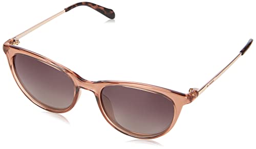 Fossil Women's Female Sunglasses Style FOS 3127/S Cat Eye, Brown/Polarized Brown Gradient, 54mm, 18mm