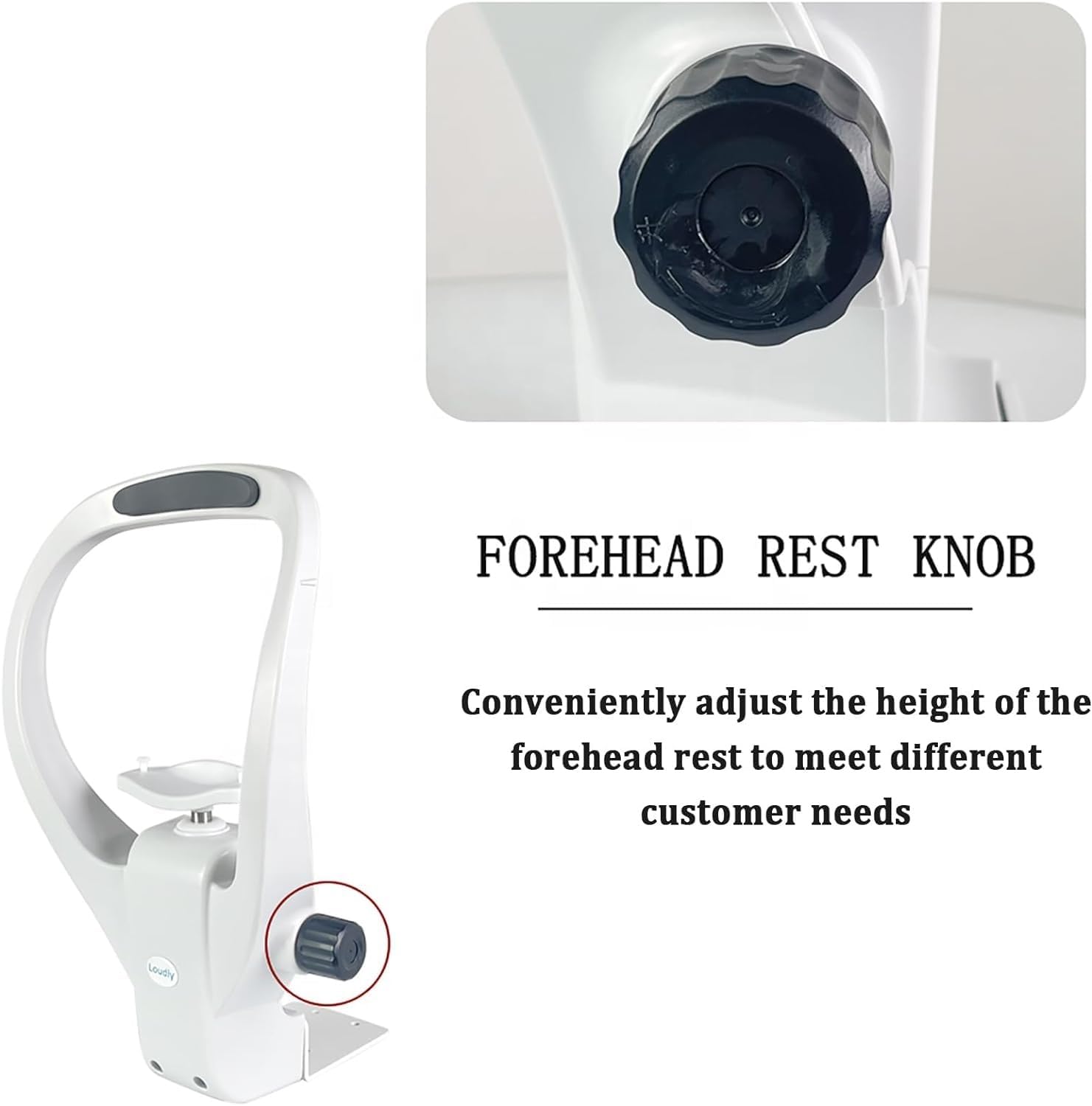 CFDZCP Optometry Lifting Chin Bracket Forehead Support Plastic Optometry Accessories ,Optical Instrument Chin Rest Forehead Bracket Set for Auto Refractometer and Other Devices