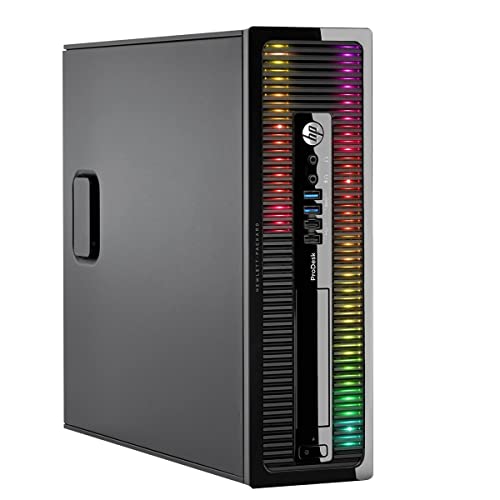 HP ProDesk Desktop RGB Lights Computer Intel Core i5 4570 3.2 GHz 8GB RAM 256GB SSD Win 10 Pro WiFi, Gaming PC Keyboard, Mouse(Renewed)