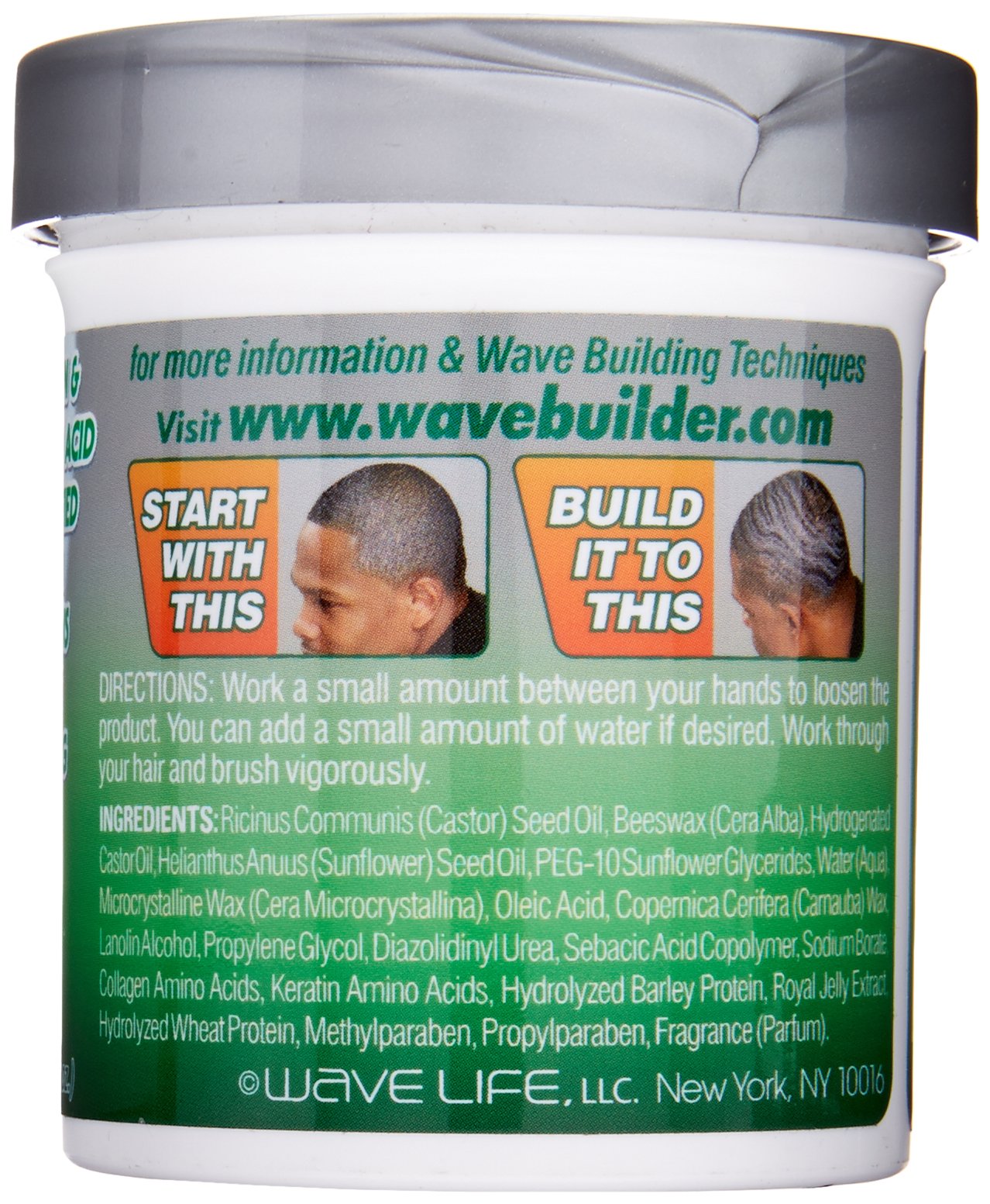 WaveBuilder Natural Wave Pomade | Healthy Hair & Scalp Formula Promotes Hair Waves, 3 Oz