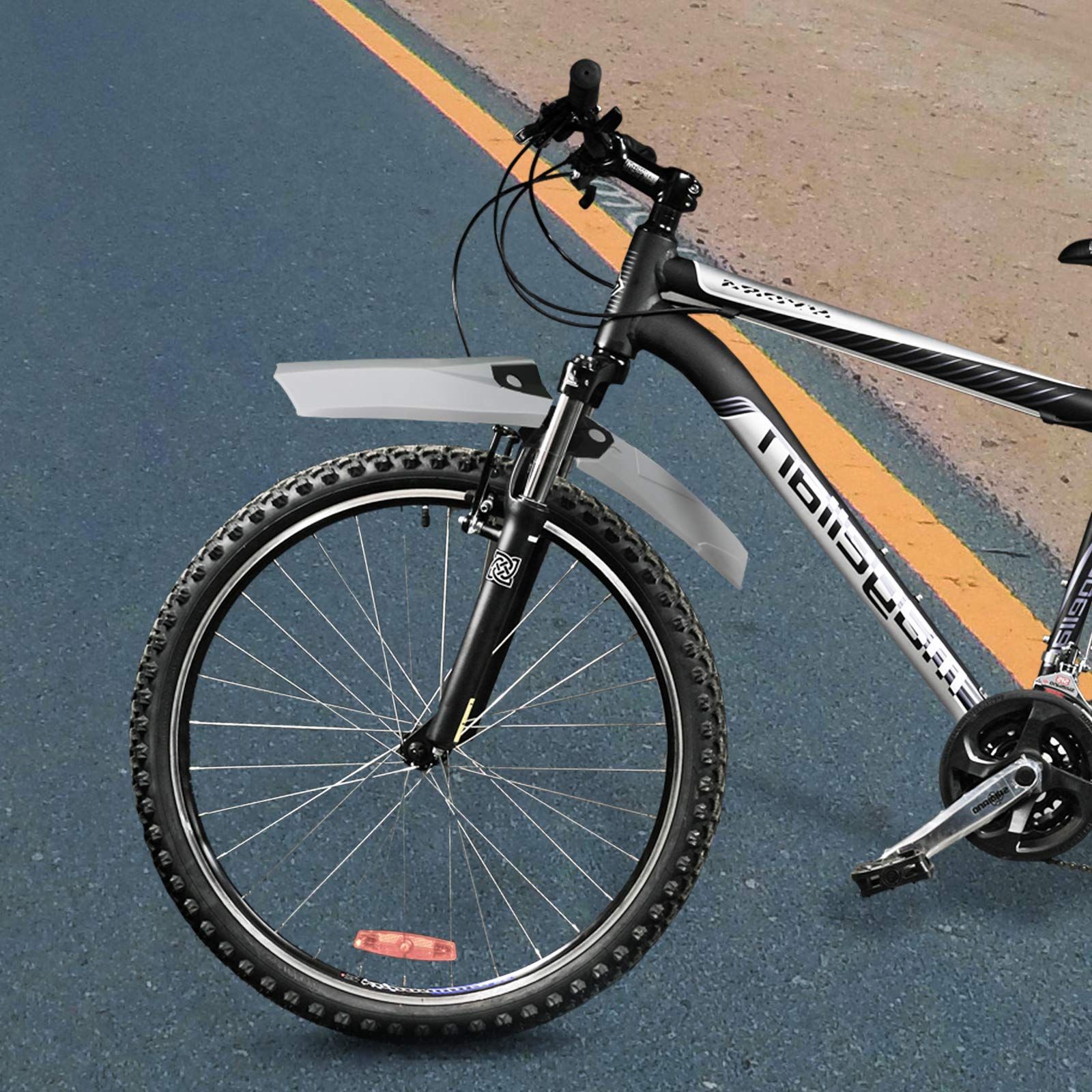 BFVV Adjustable Bike Fenders Front/Rear Bicycle Mudguard Set fits for 20-26" MTB