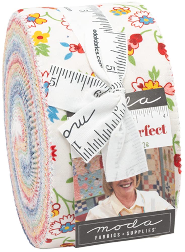 American Jane Picture Perfect Jelly Roll 40 2.5-inch Strips Moda Fabrics 21800JR, Assorted