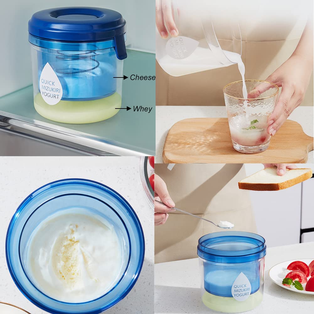 Greek Yogurt Strainer Maker - Yogurt Cheese Maker Machine - Juice Food Nut Milk Strainer Filter - Curd Maker - Kitchen Gadgets Accessories Tools
