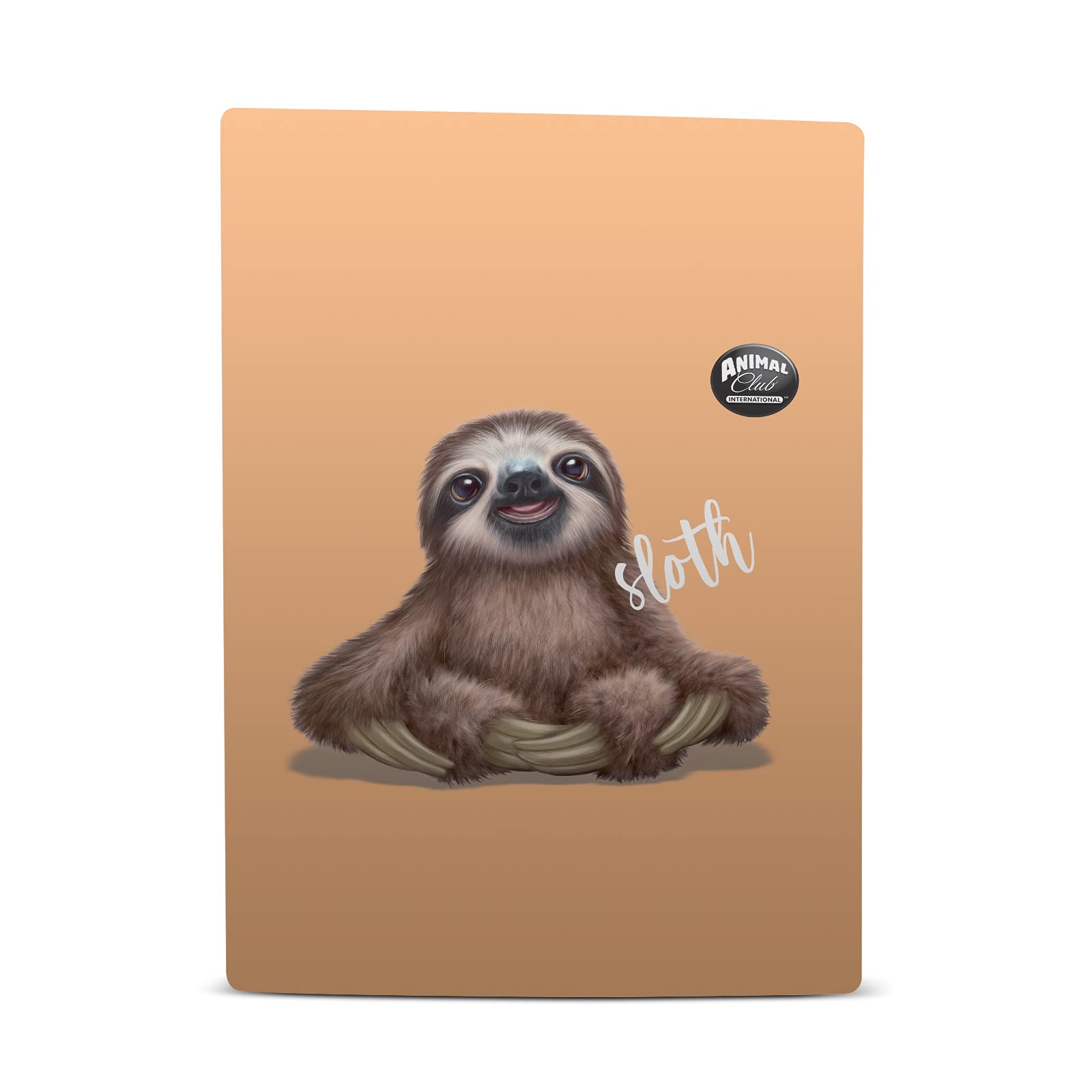 Head Case Designs Officially Licensed Animal Club International Sloth Faces Vinyl Faceplate Gaming Skin Decal Compatible With Sony PlayStation 5 PS5 Digital Edition Console and DualSense Controller