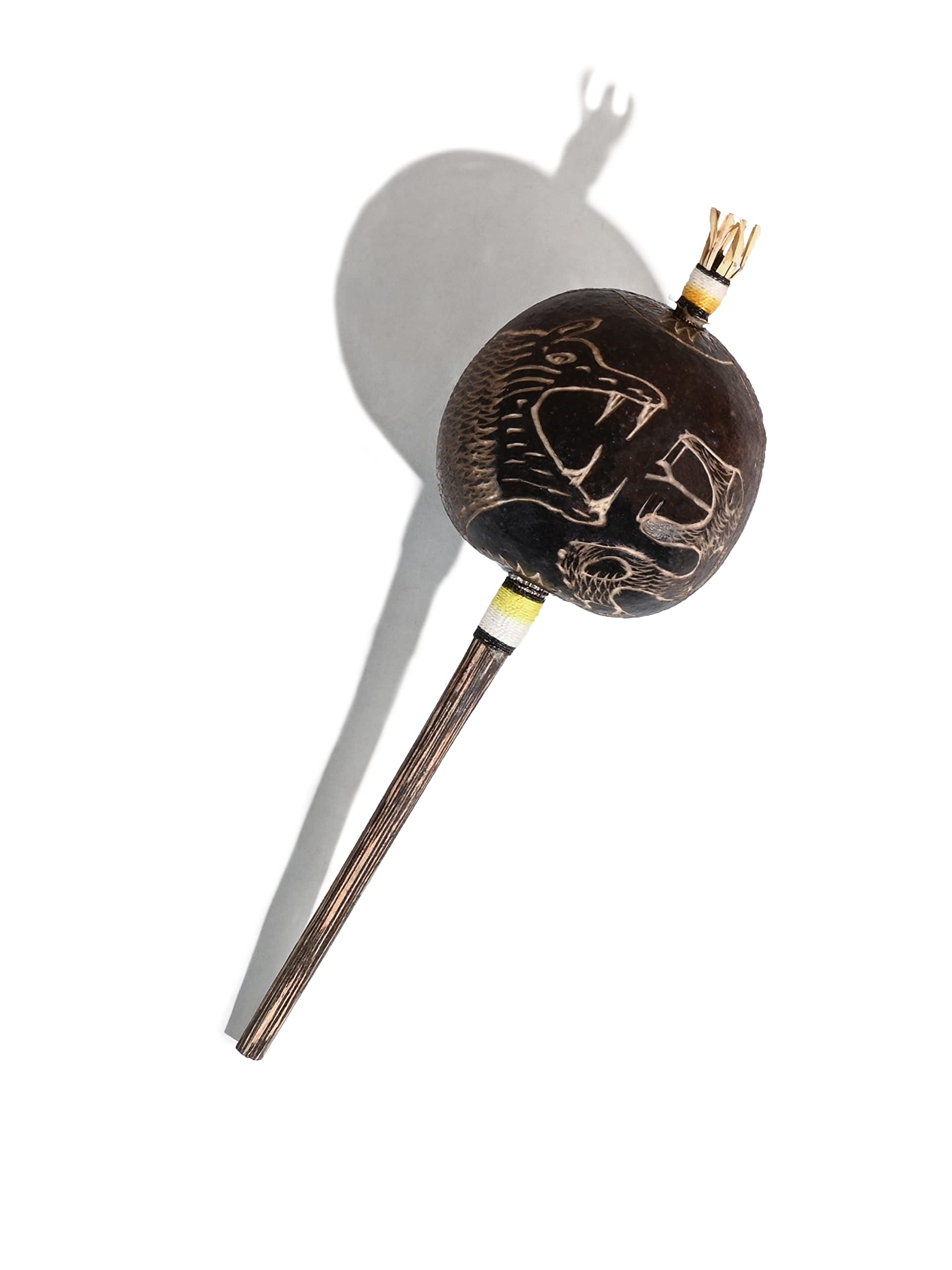 Peruvian Amazon Gourd Rattle - Four Directions Medium