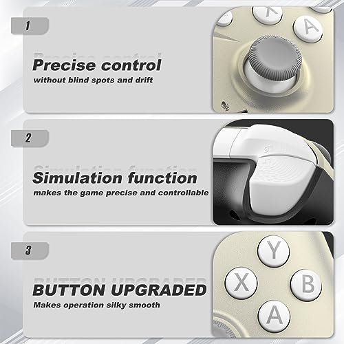 Dinosoo Special Edition Wireless Controller for Xbox Series X/S/Xbox One/Xbox One S/One X, and Android PC, Built-in Dual Vibration TURBO Function 3.5mm Headphone Jack Macro Function(Lunar Shift)