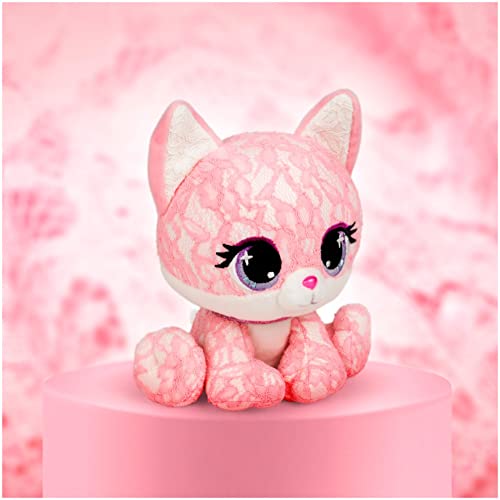 GUND P.Lushes Designer Fashion Pets Jessica Foxy Fox Premium Stuffed Animal Soft Plush, Pink, 6β