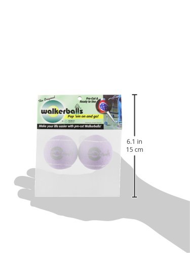 MABIS Pre-Cut Walker Glide Balls, Purple, One Pair