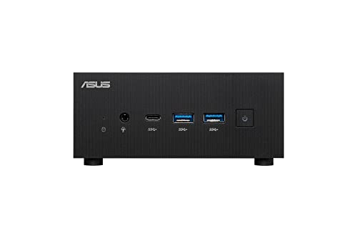 ASUS ExpertCenter PN52 Mini PC Barebone with AMD 8-Core R7-5800H, Quad-4K displays, 7 x USB, up to 64GB DDR4 RAM, Triple Storage Design, WiFi 6E, Bluetooth, USB-C with VESA Mount,Black