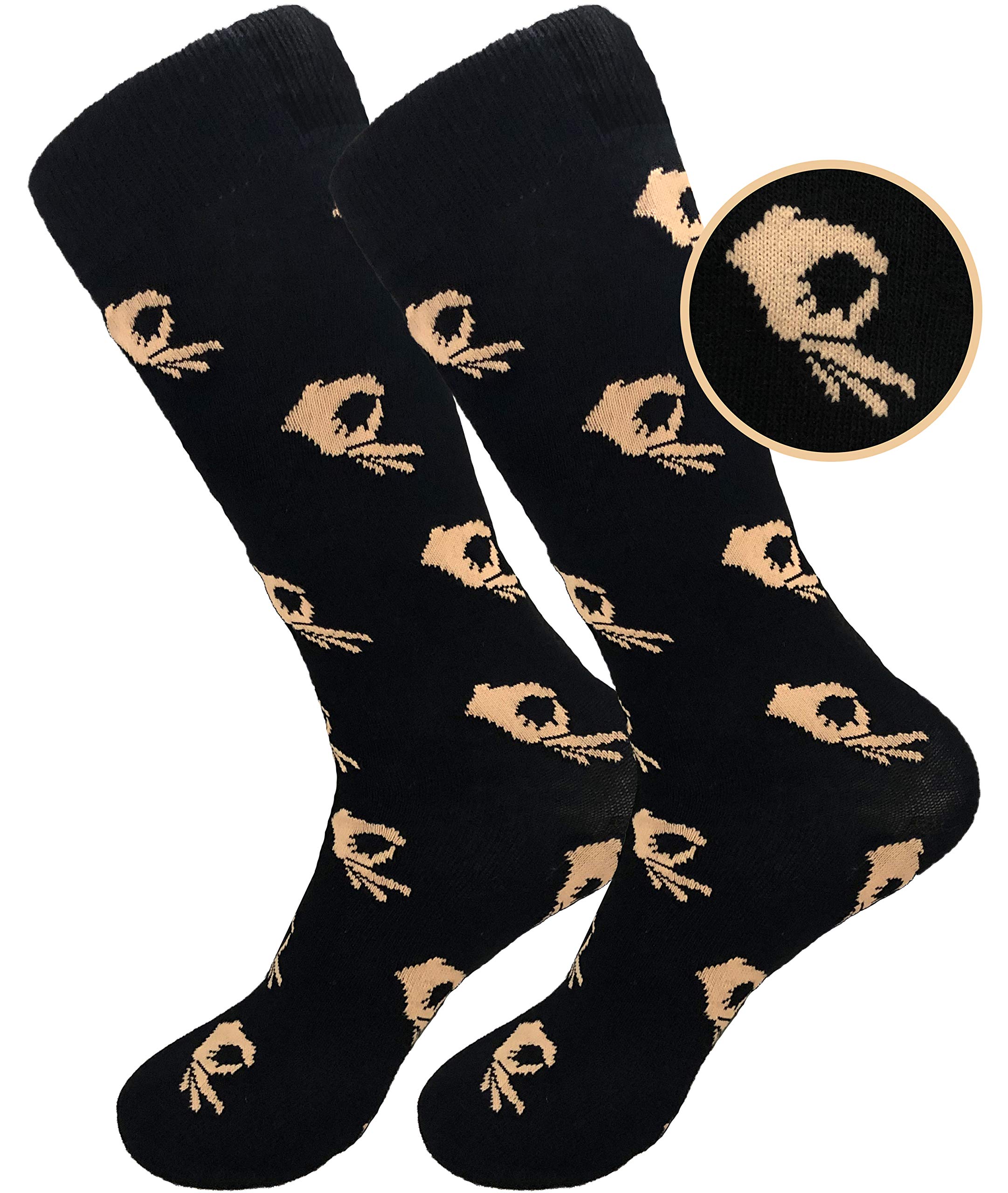 Balanced Co. Circle Game Meme Funny Crazy Novelty Unisex Socks, Gifts for Him, Gifts for Dad, Gifts for Husband (Beige)