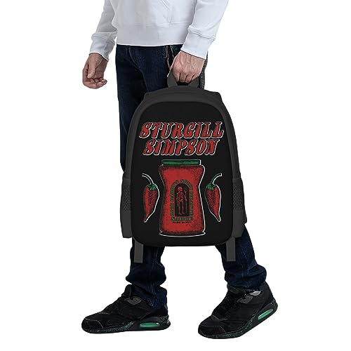 CASOWAT Sturgill Singer Simpson Backpack Laptop Backpacks Outdoor Travel Bags Double Shoulder Bag For Men Women