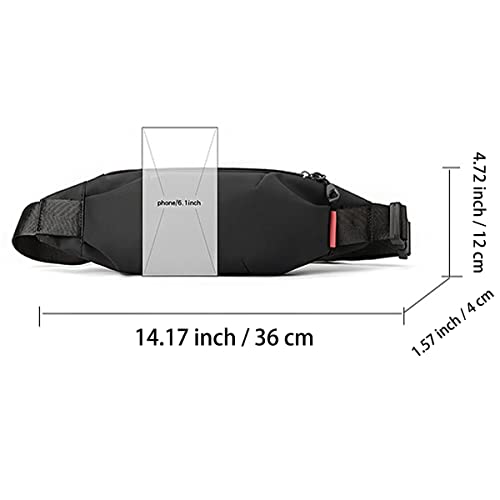 DAZZLESUN Men Waterproof Sling Bag Travel Waist Bag Woman Lightweight Gray Crossbody Shoulder Backpack for Biking Hiking Work