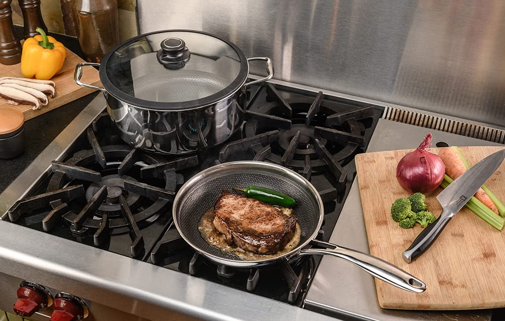 Black Cube Quick Release Cookware Fry Pan, 8-Inch