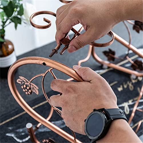 DOUBA Wine Cabinet Display Rack Metal Wine Bottle Rack Bracket Wine Bottle Storage Wine Cabinet Wine Rack Wine Utensils