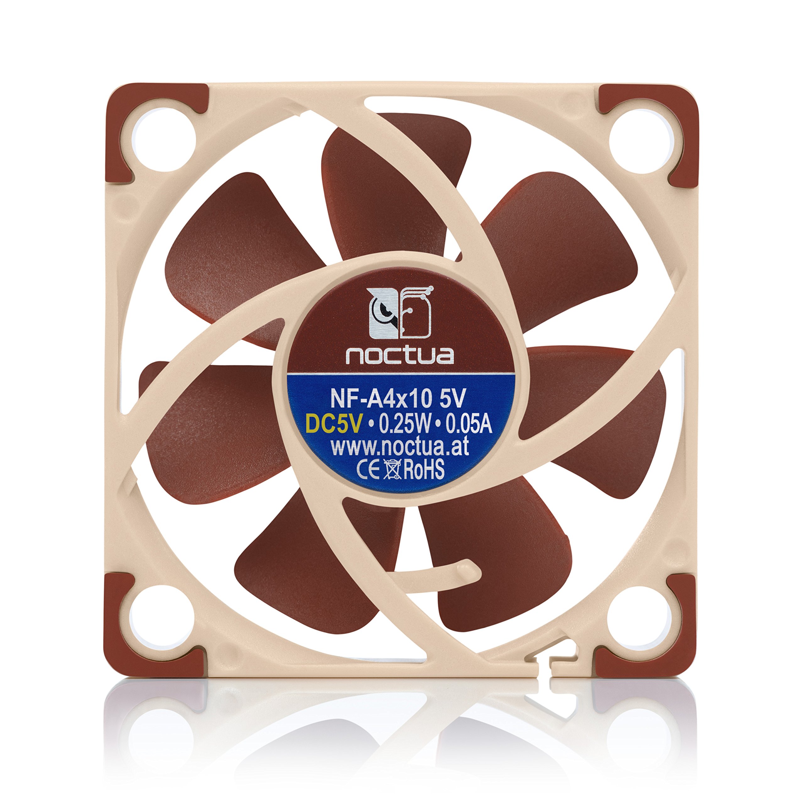 Noctua NF-A4x10 5V, Premium Quiet Fan, 3-Pin, 5V Version (40x10mm, Brown)