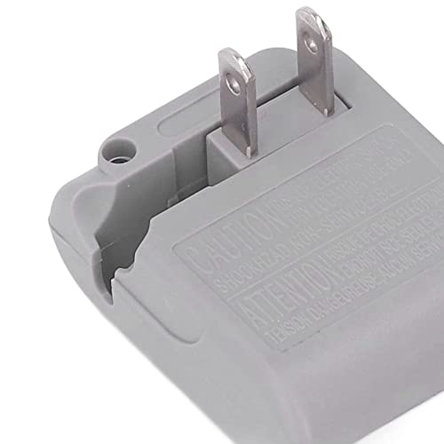 Foldable Power Adapter for DS Lite Game Console Wall Charger - 45in Length Cable, 100-240V, Safety Protection, Excellent ABS Material (US Plug)