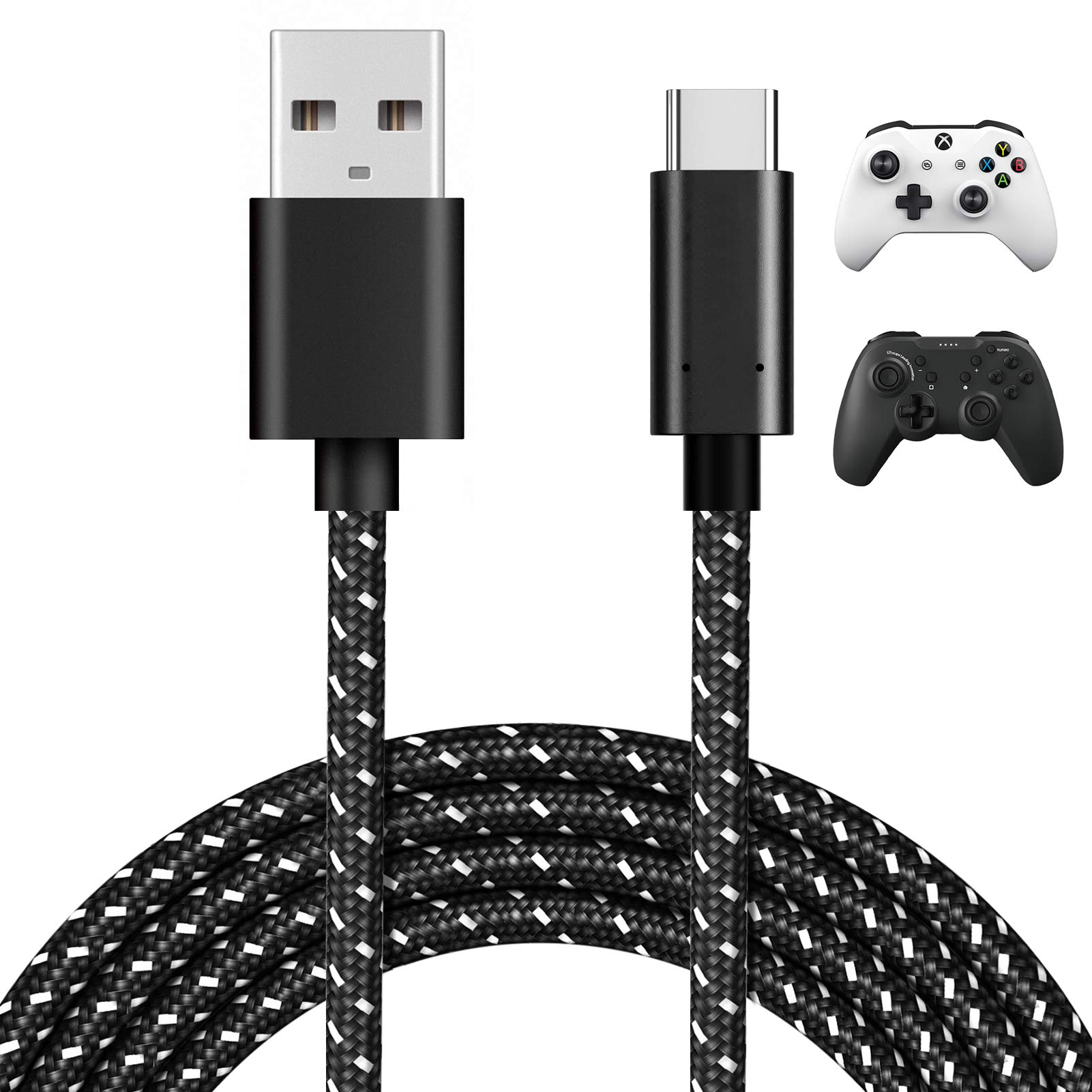 LEDLightsWorld 9.2ft USB Type-C Charging Cable, 5V 2A for PS5 Controller, Xbox Series X/S, Galaxy S9/S9 Plus/S8/S8 Plus, etc